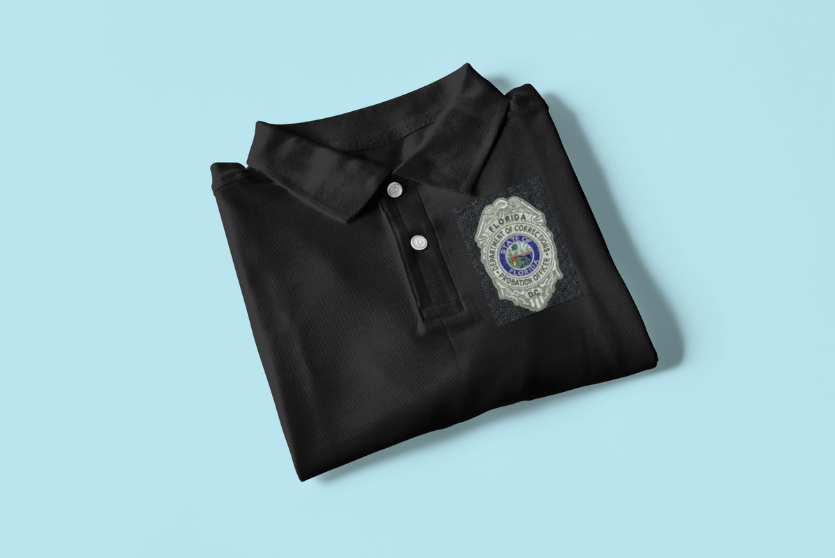 FDC Probation Officer Cotton Short Sleeved Polo – Side 2 Side Embroidery